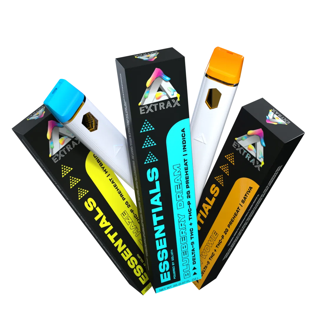 Extrax D8 + D9 + THC-P Essentials By Goliath 2 Gram – Mega Distribution